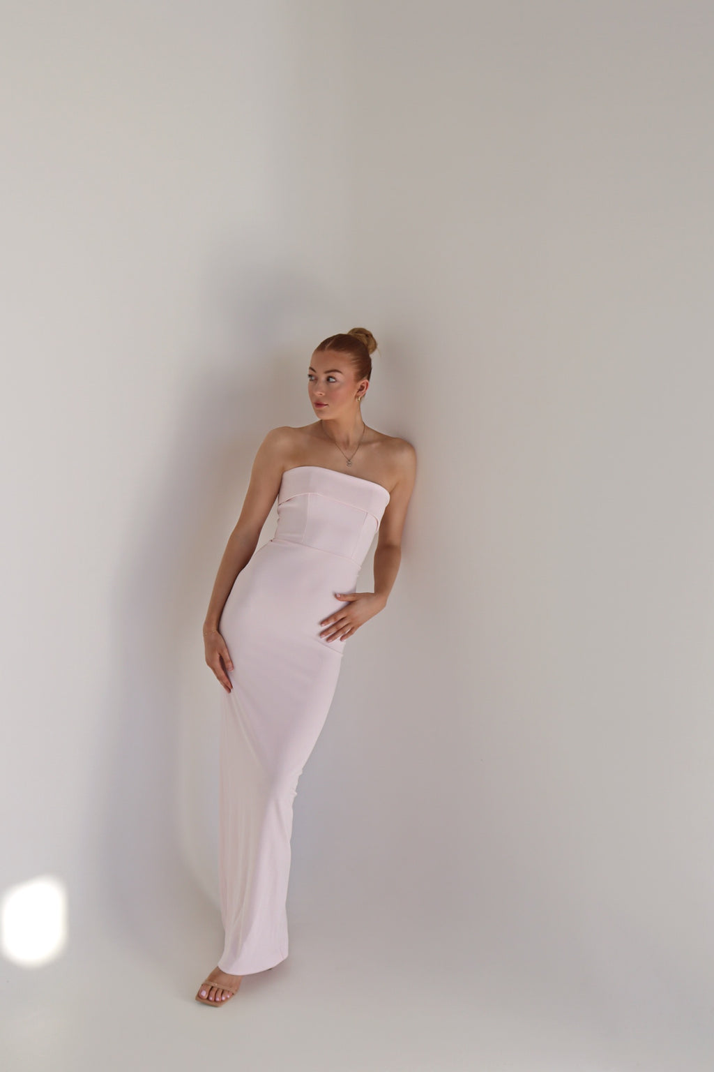 Effie Kats Monroe Gown Ice Pink – shortandsweethire