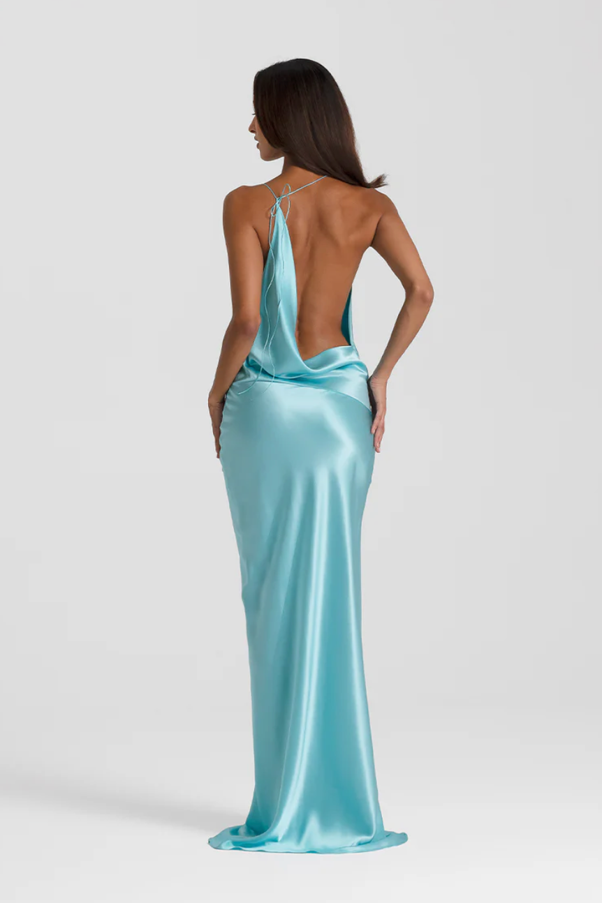 Natalie Rolt Gabi Gown Turquoise – shortandsweethire